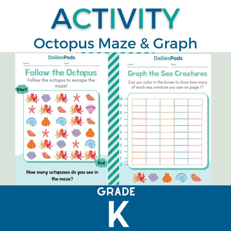 Octopus Maze / Graphing Activity | DailiesPods